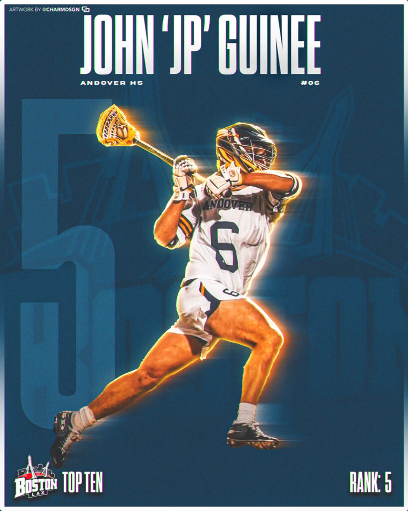 2024 Top 100 Players - No. 5 - John 'JP' Guinee (Andover) - BostonLax